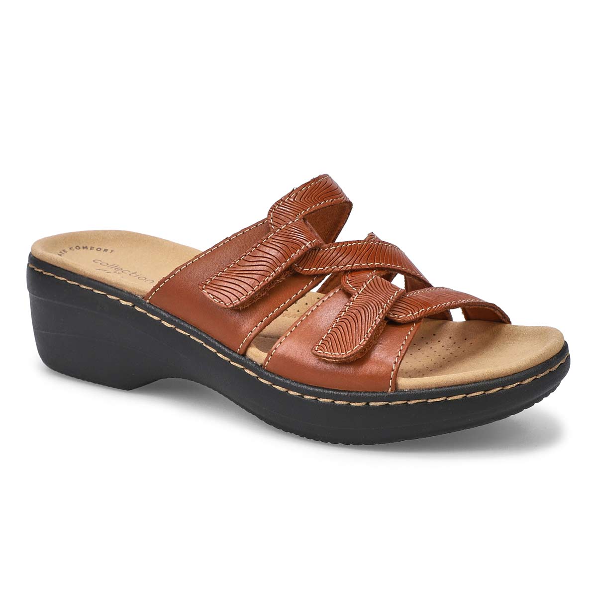 Clarks Womens' Merliah Karli Sandal - White | SoftMoc USA