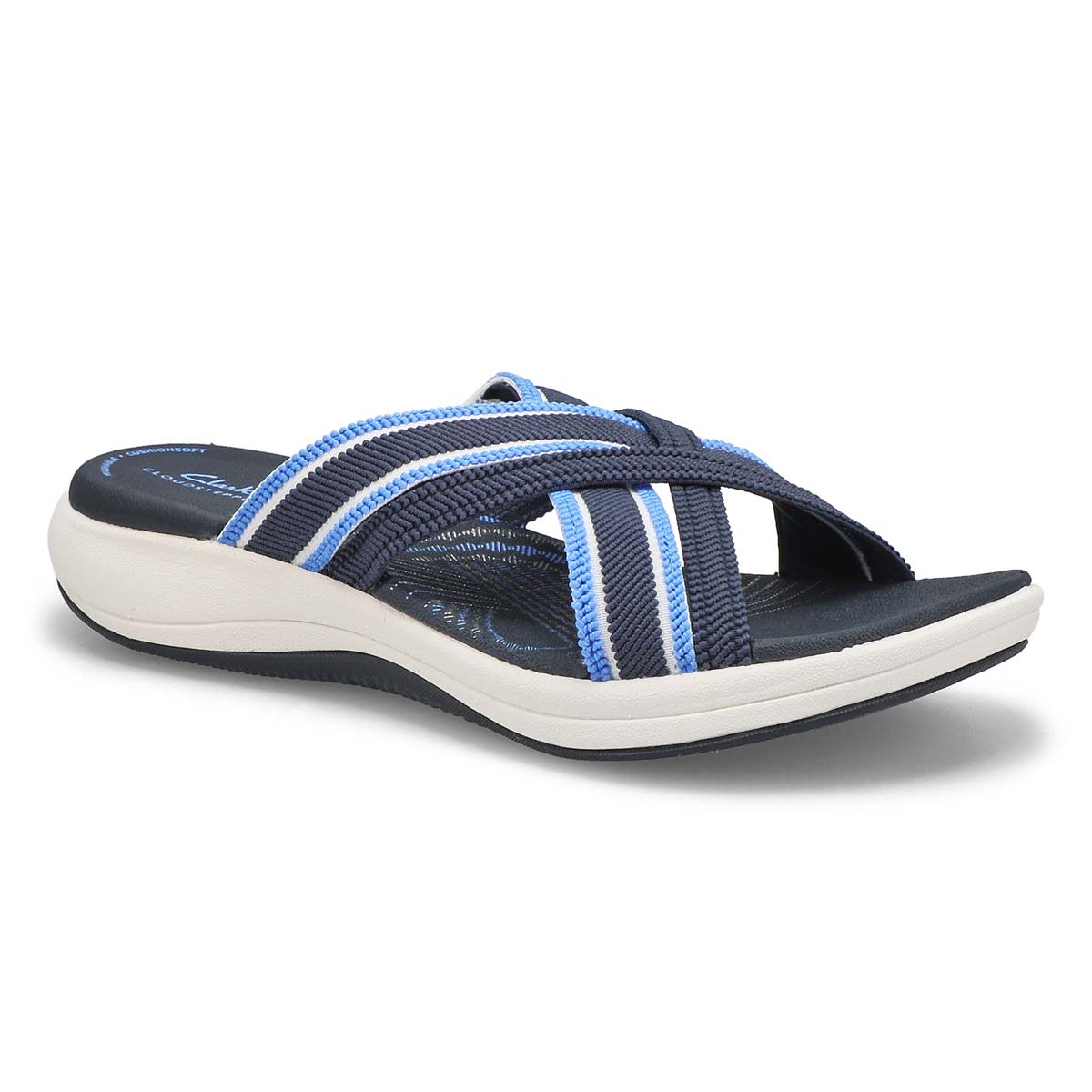 Clarks Women's Mira Isle Slide Sandal - Navy | SoftMoc USA
