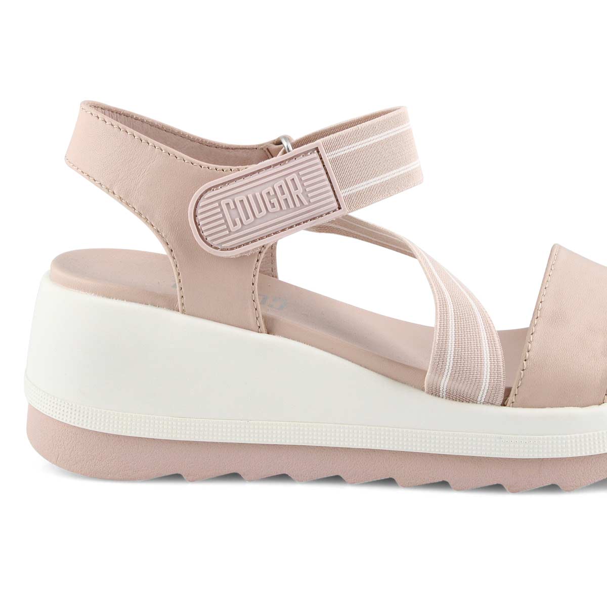 Cougar Women's HIBISCUS fossil wedge sandals | SoftMoc USA