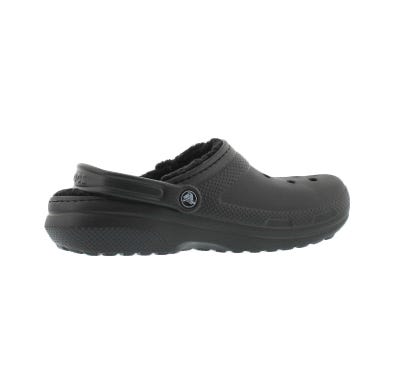 Crocs Men's CLASSIC LINED black comfort clogs | SoftMoc.com