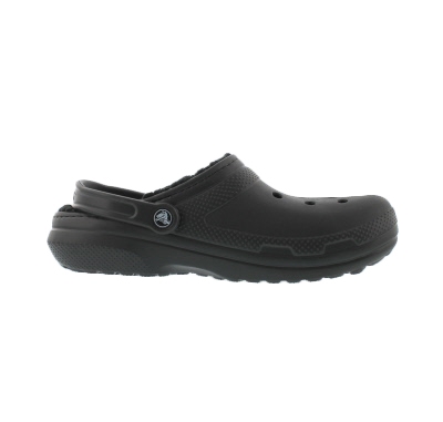 Crocs Men's CLASSIC LINED black comfort clogs | SoftMoc.com