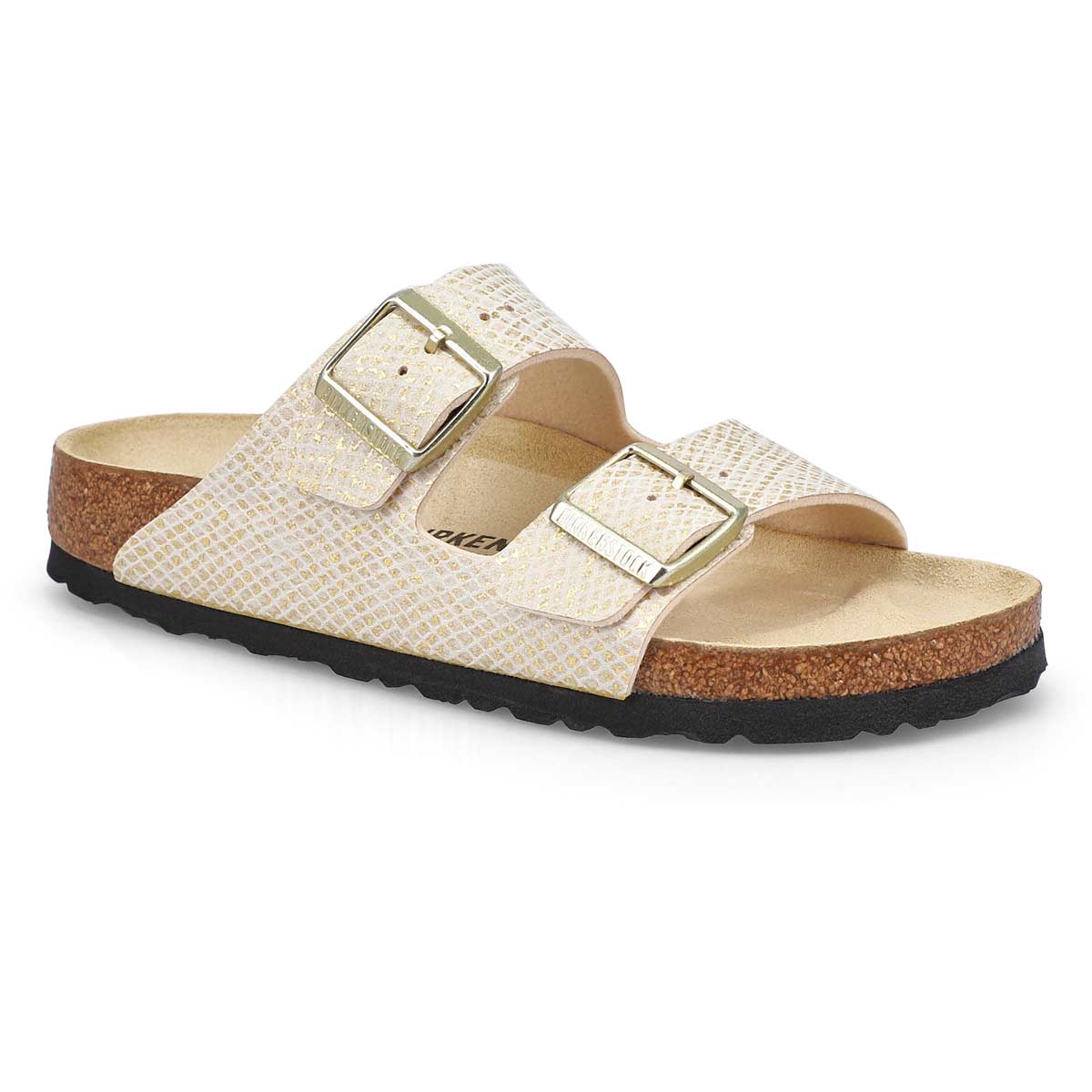 Birkenstock Womens Arizona BF Sandal - Stone | SoftMoc.com