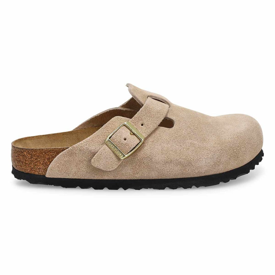 Birkenstock Women's Boston Narrow Clog - Sand | SoftMoc.com