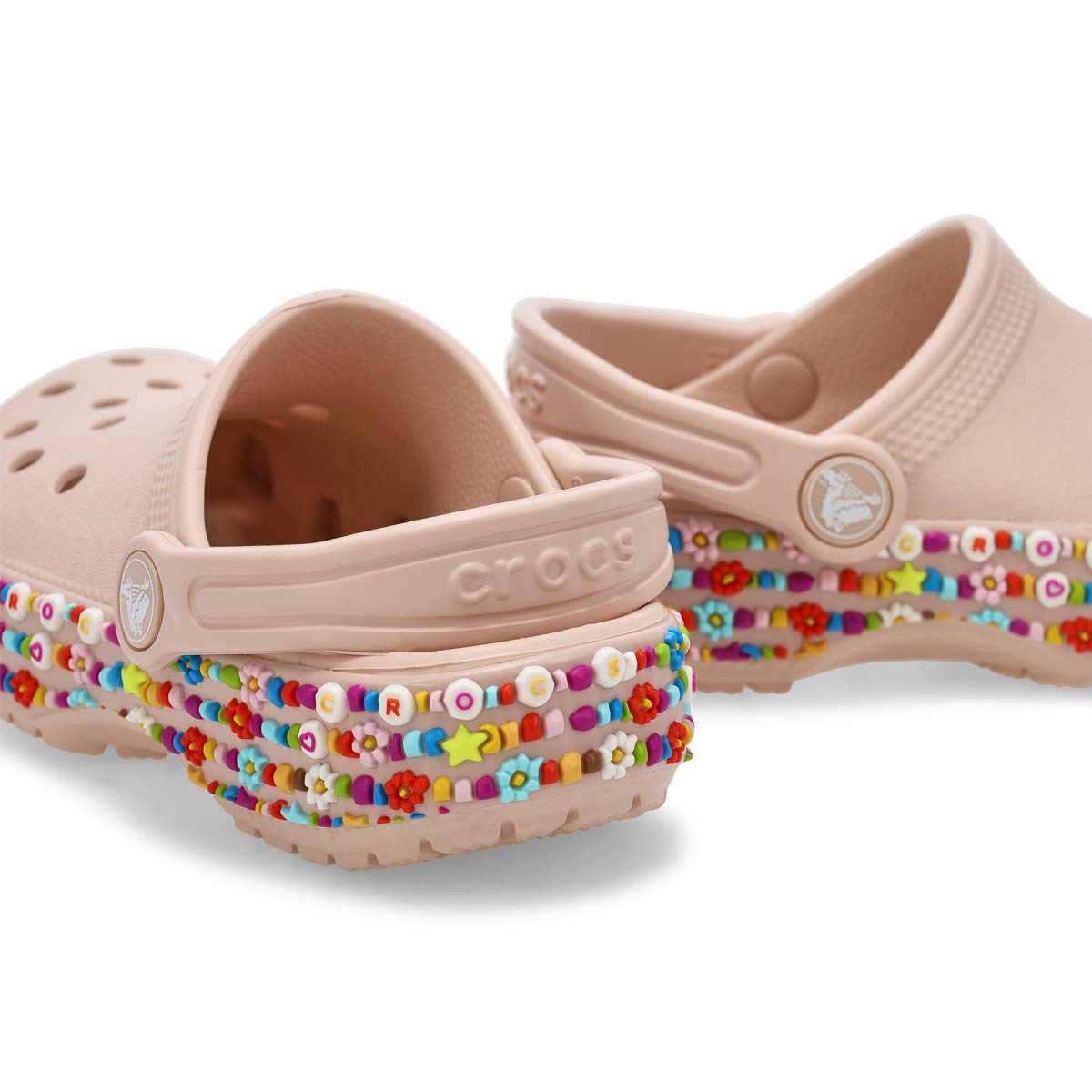 Crocs Kids Classic Beaded Band Comfort Clog - | SoftMoc.com