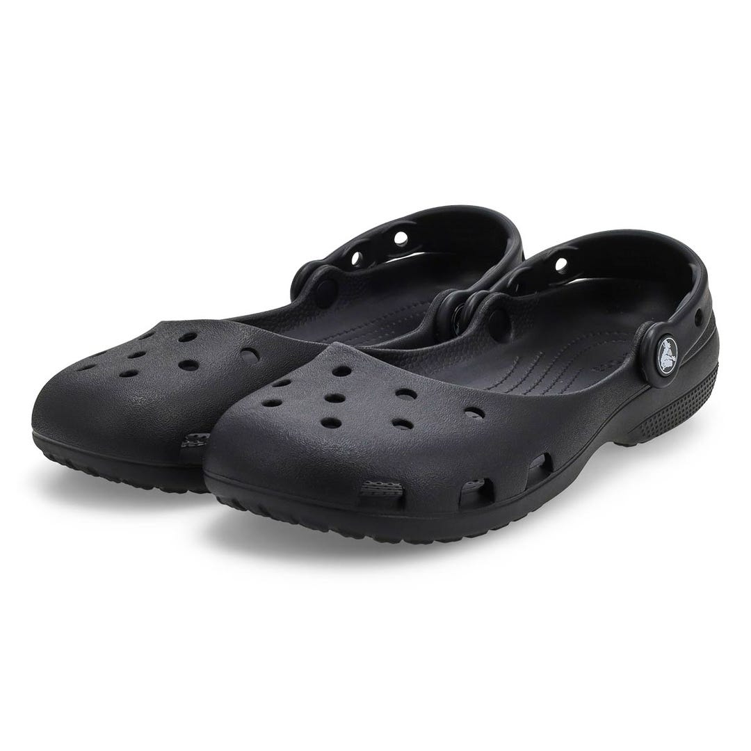 Crocs Women's Classic Ballet EVA Flat - Blac | SoftMoc.com