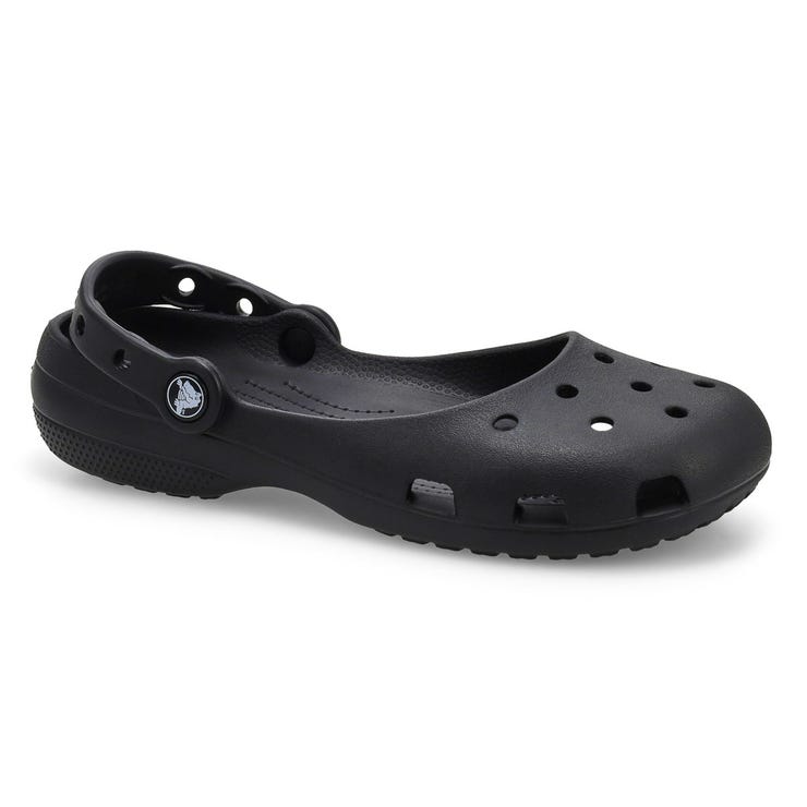 Crocs Women's Classic Ballet EVA Flat - Blac | SoftMoc.com
