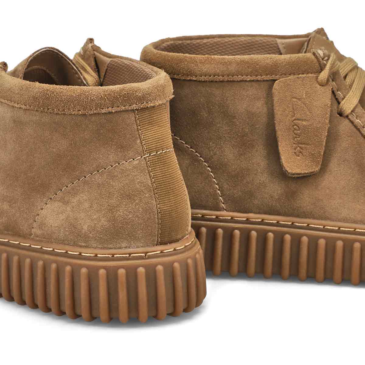 Clarks Men's Torhill Hi Chukka Boot - Dark Sa | SoftMoc.com