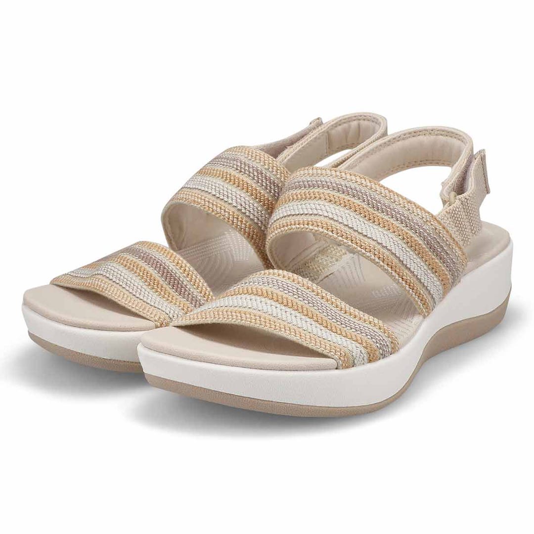 Clarks Women's Arla Stroll Casual Wedge Sanda | SoftMoc.com