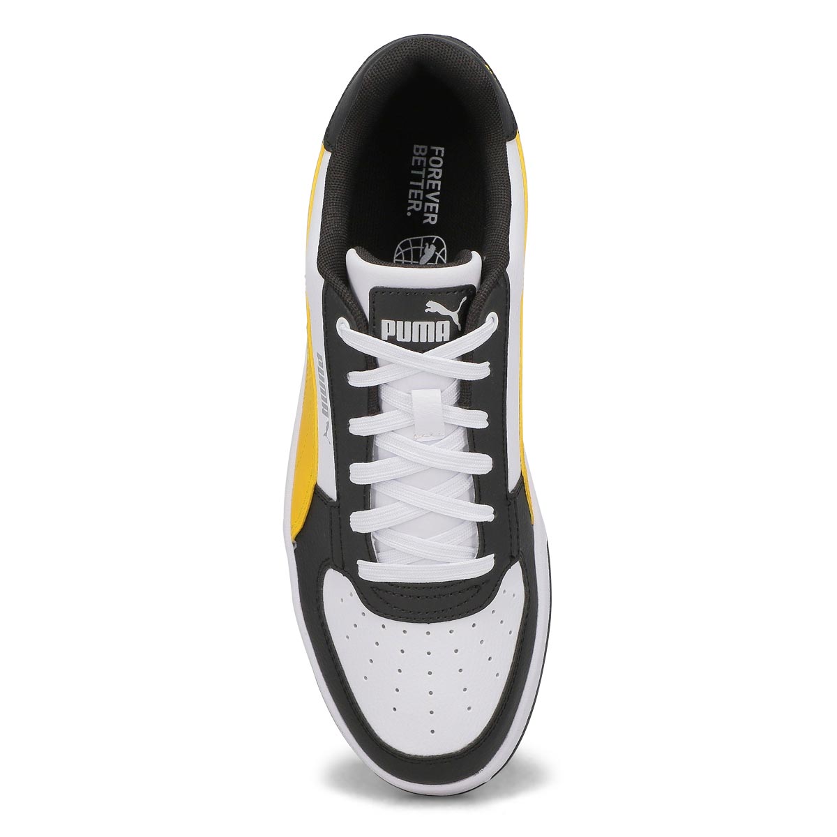 Puma Men's Caven 2.0 Sneaker - White/ Gold | SoftMoc.com