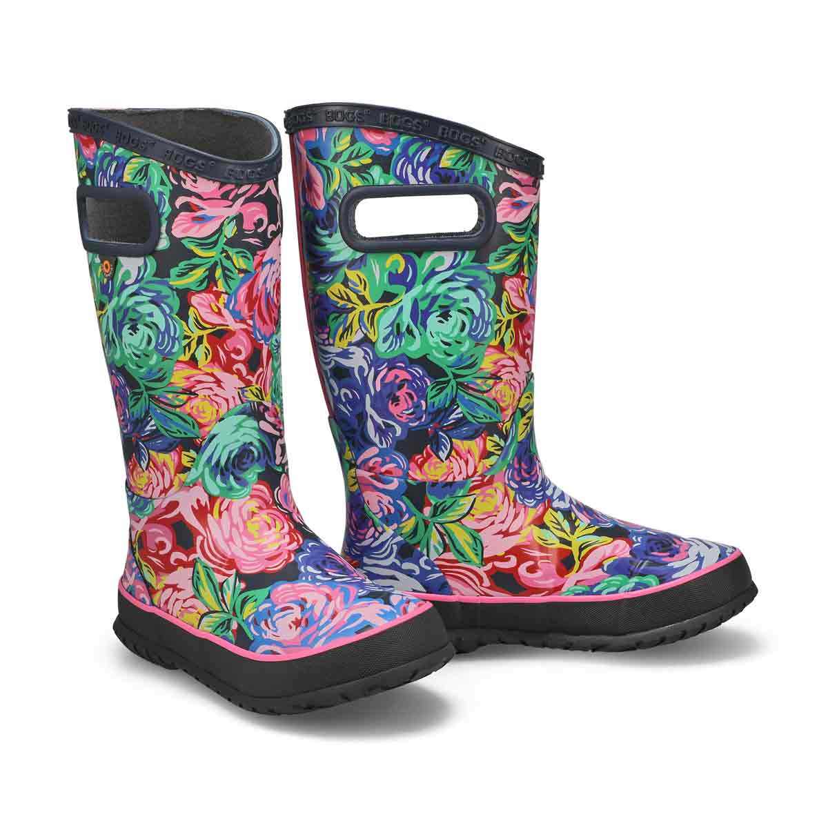 Bogs Girl's Unicorn Awesome Rain Boot -Lavend | SoftMoc.com