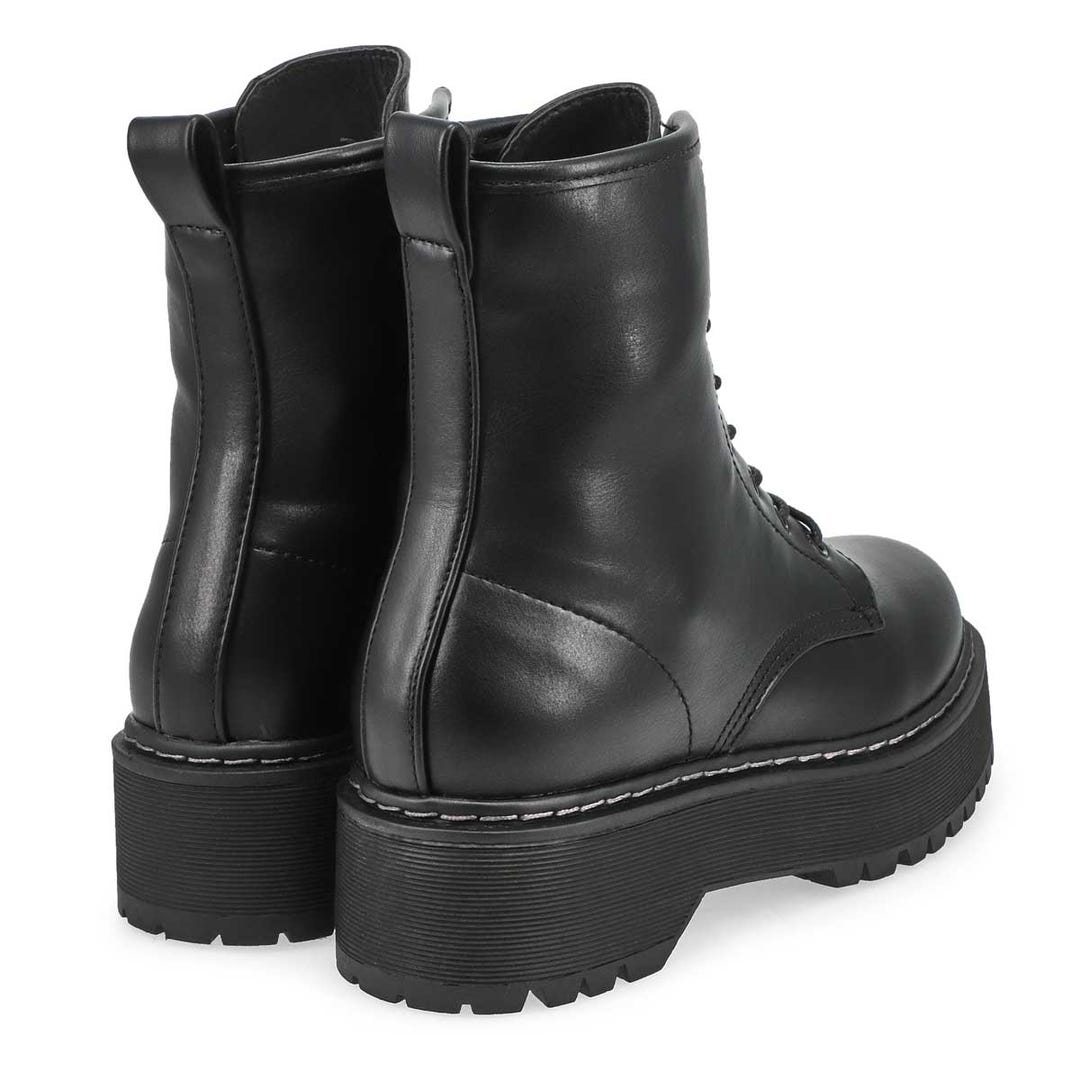 Steve Madden Women's Bolero Combat Boot - Bla | SoftMoc.com