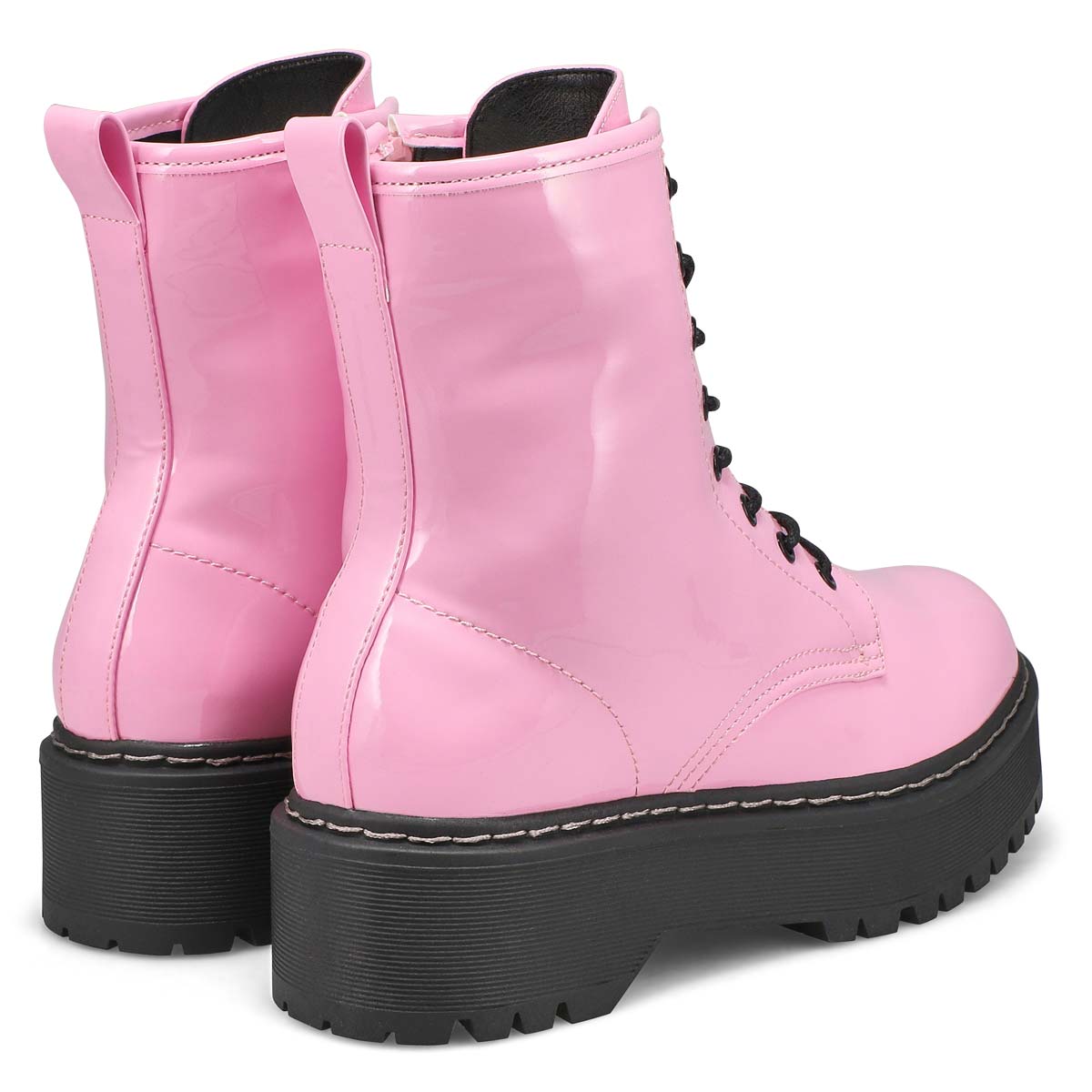 Steve Madden Women's Bolero Combat Boot - Bla | SoftMoc.com