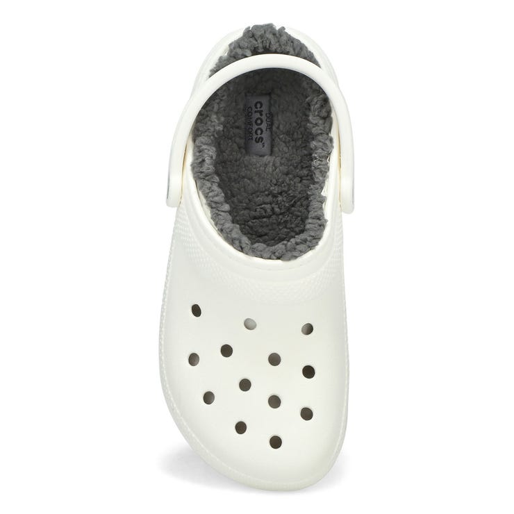 Crocs Women's Classic Lined Comfort Clog - Wh | SoftMoc.com