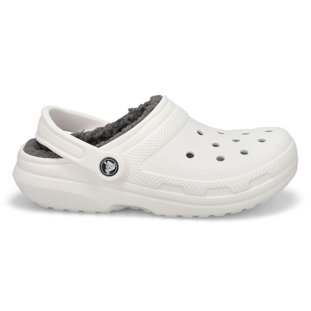 Crocs Women's Classic Lined Comfort Clog - Wh | SoftMoc.com