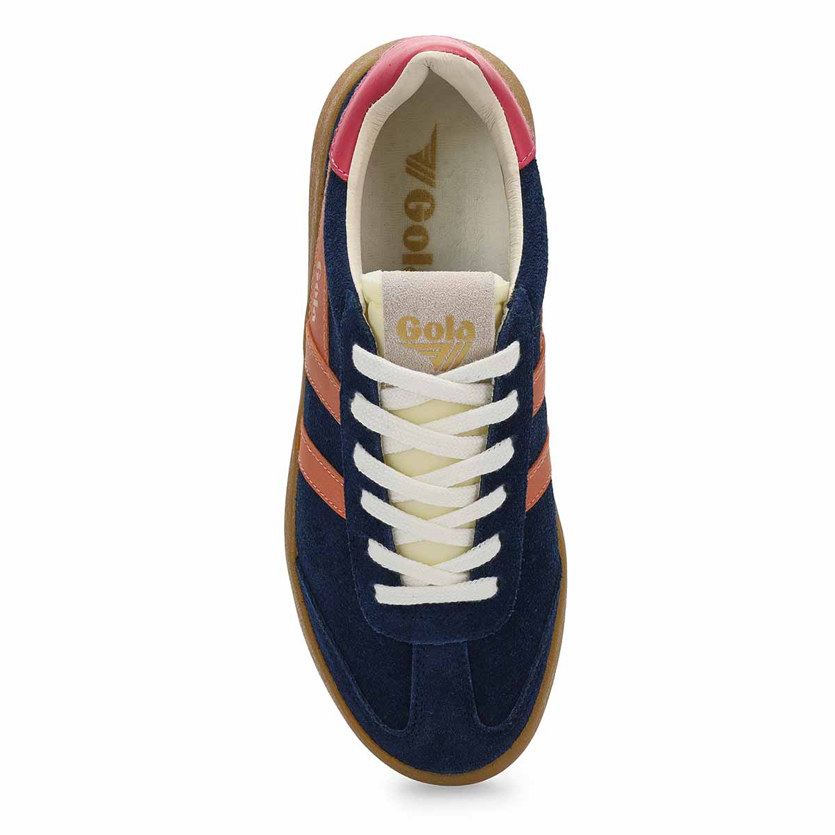 Gola Women's Athena Lace Up Sneaker - Navy/P | SoftMoc.com