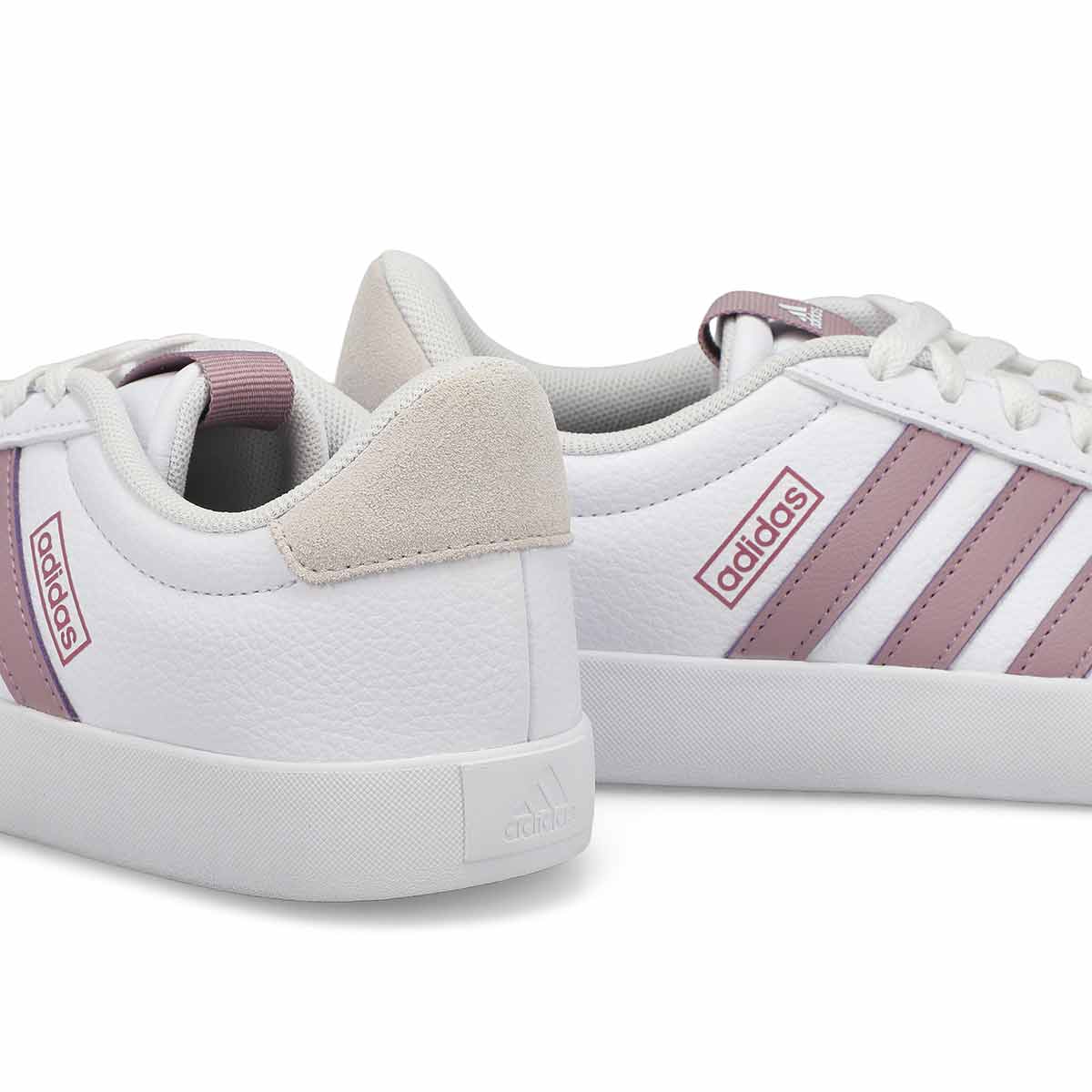 adidas Women's VL Court 3.0 Sneaker - Pink/Wh | SoftMoc USA