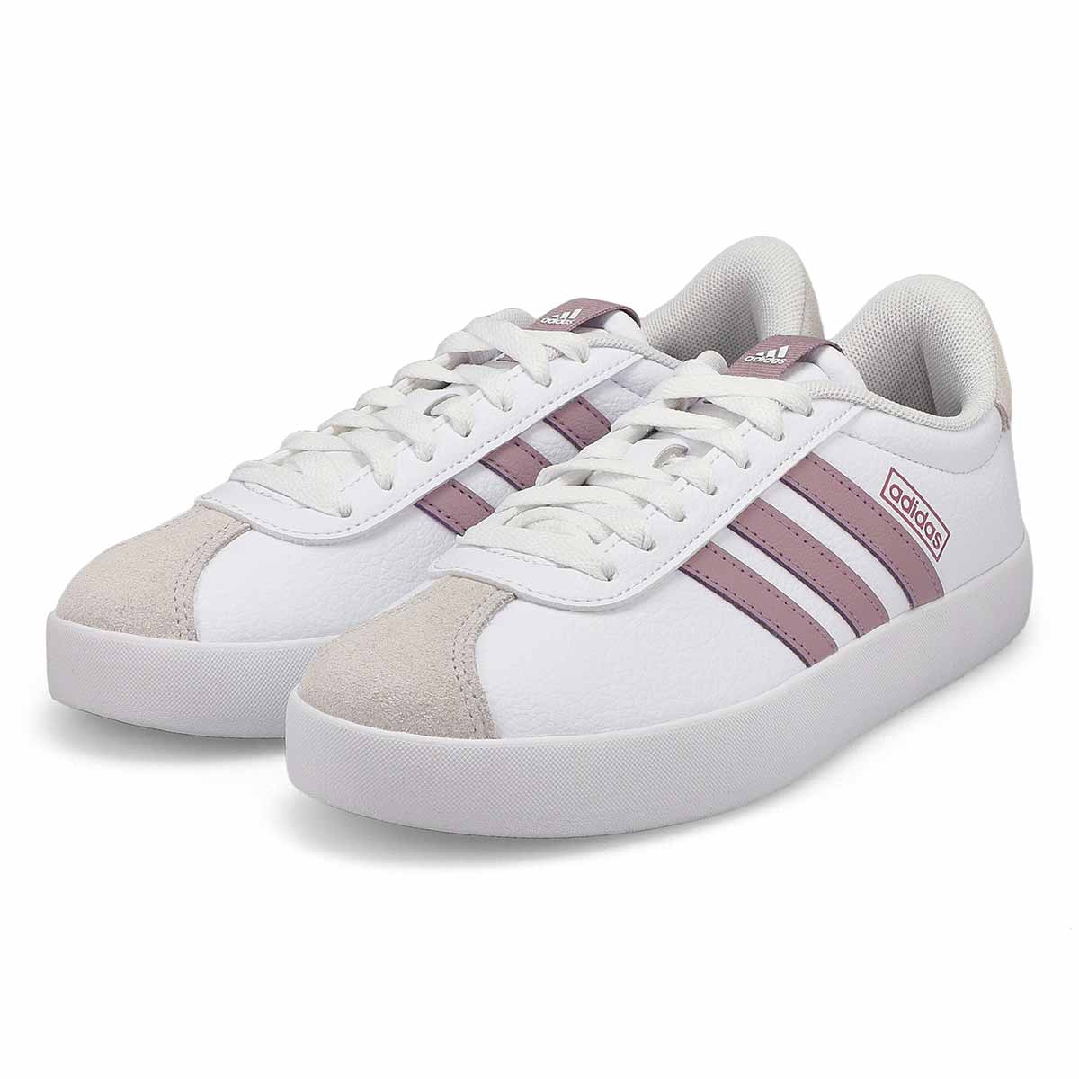 adidas Women's VL Court 3.0 Sneaker - Pink/Wh | SoftMoc USA