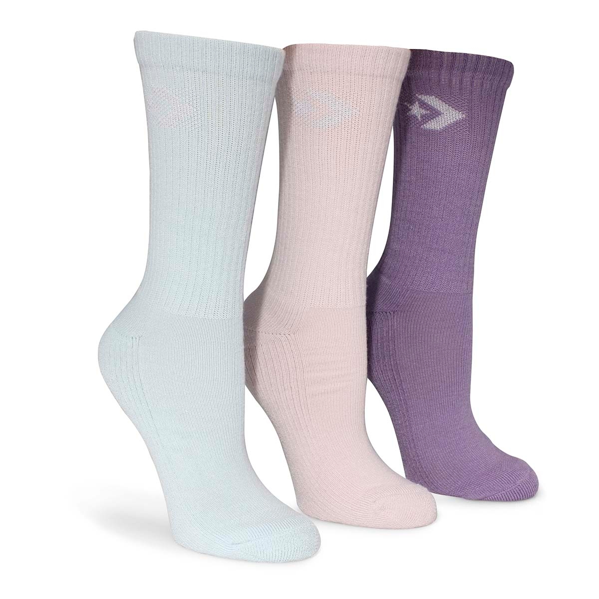 Converse Women's CREW LUREX multi sock - 3 pk | SoftMoc.com