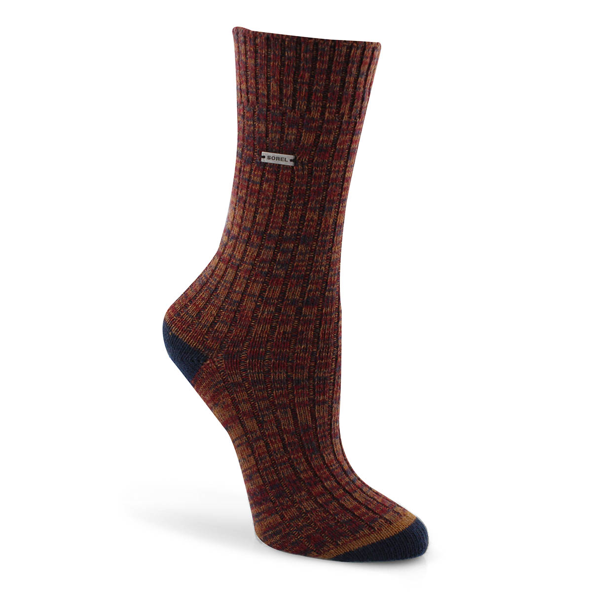 Sorel Women's SPACEDYE black/stn tall socks | SoftMoc.com