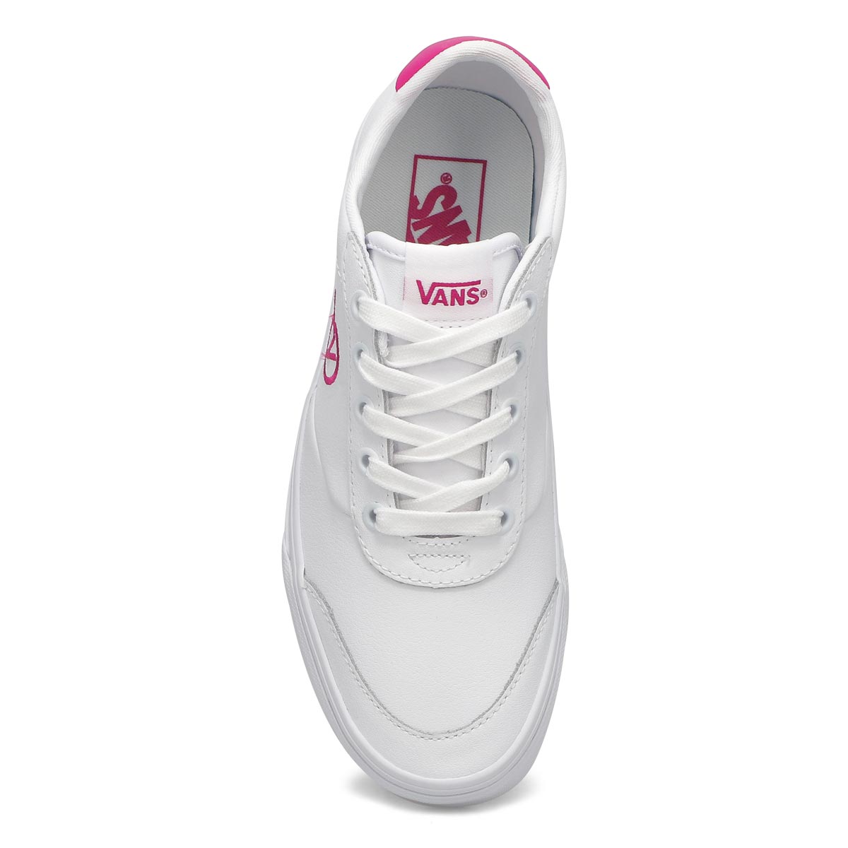 Vans Women's Sport Vulc Sneaker - White/Fushi | SoftMoc.com
