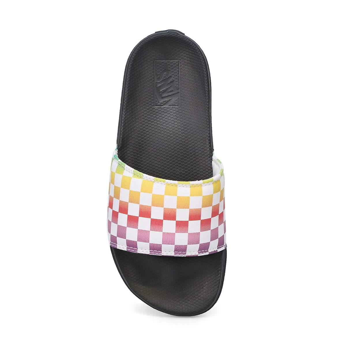 Vans Boys' Range Slide-On-Checker Sandal | SoftMoc.com