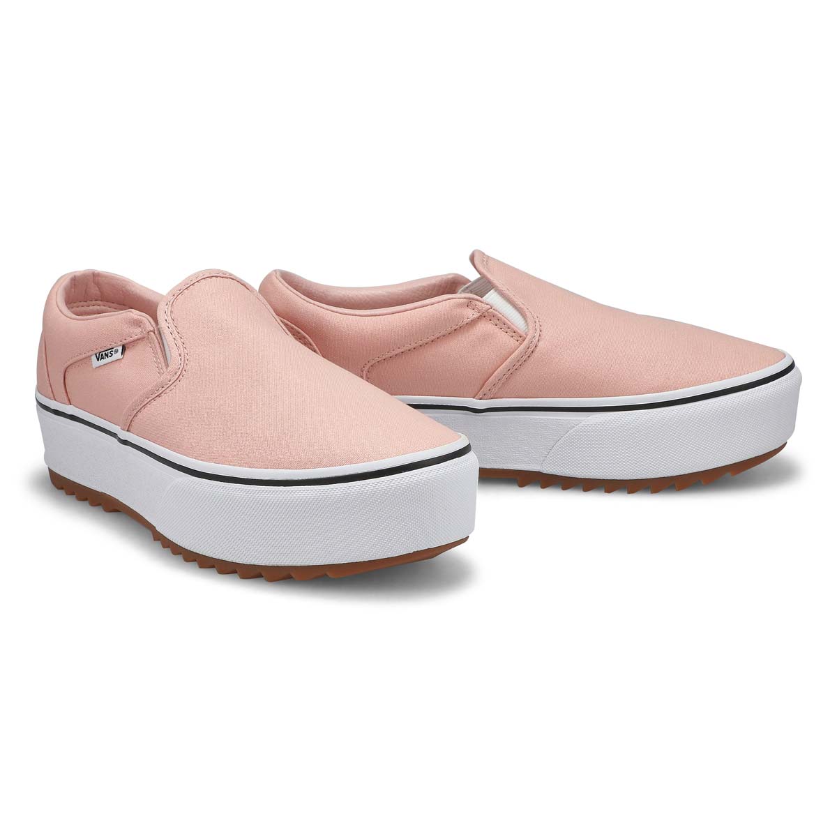 Vans Espadrille ASHER PLATFORM ST, blanc, fem | SoftMoc.com